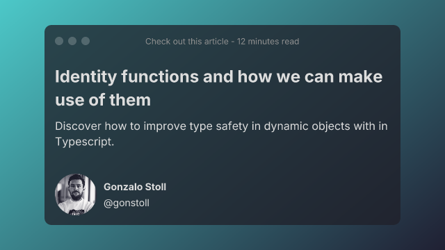 Gonzalo Stoll - Identity functions and how we can make use of them